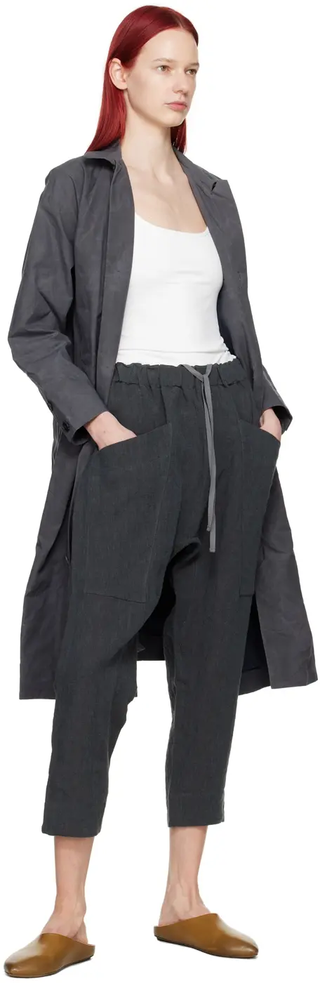 Toogood The Perfumer Trousers In Laundered Linen Pewt - 55% Off